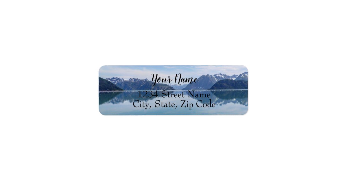 Alaskan Mountain Range Address Labels | Zazzle