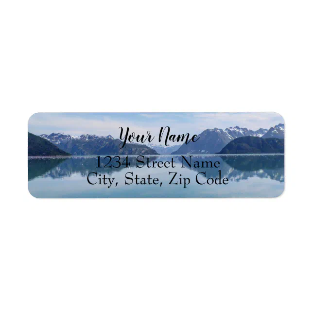 Alaskan Mountain Range Address Labels | Zazzle