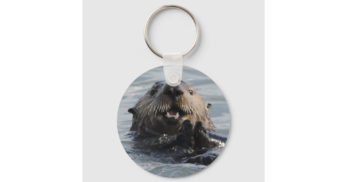 Alaskan Sea Otter Key Chain | Zazzle