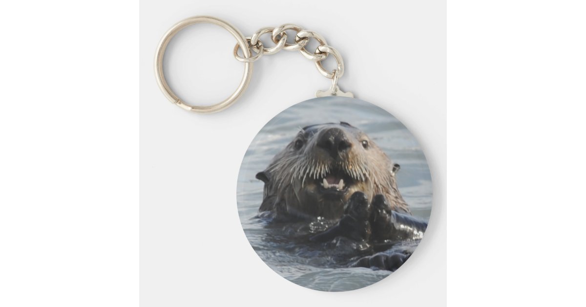 Alaskan Sea Otter Key Chain | Zazzle.com