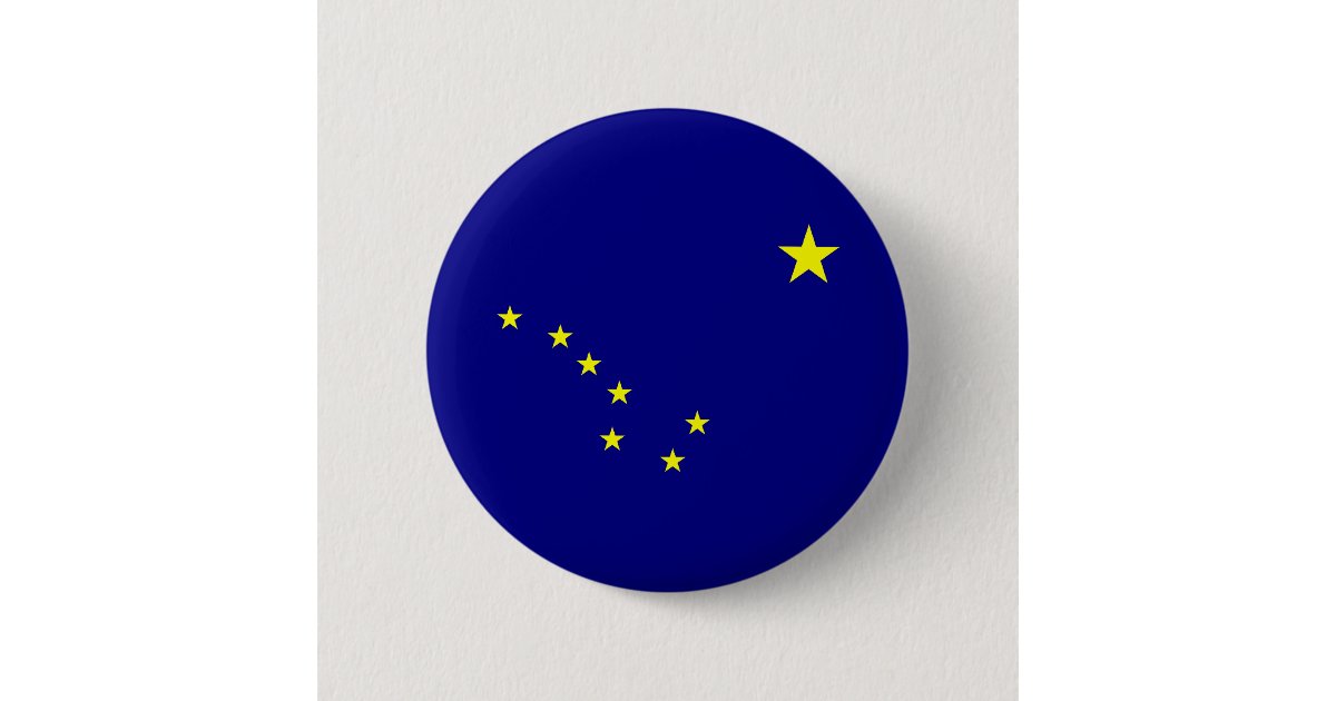 Alaska's Flag Pinback Button | Zazzle