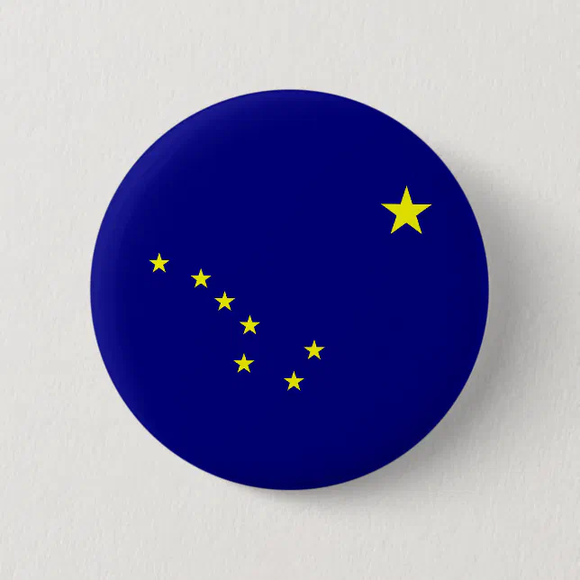 Alaska's Flag Pinback Button | Zazzle
