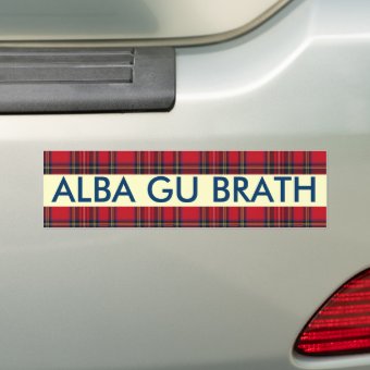 Alba Gu Brath Scotland Forever Bumper Sticker | Zazzle