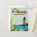 Albania Camera Vintage travel poster Postcard | Zazzle