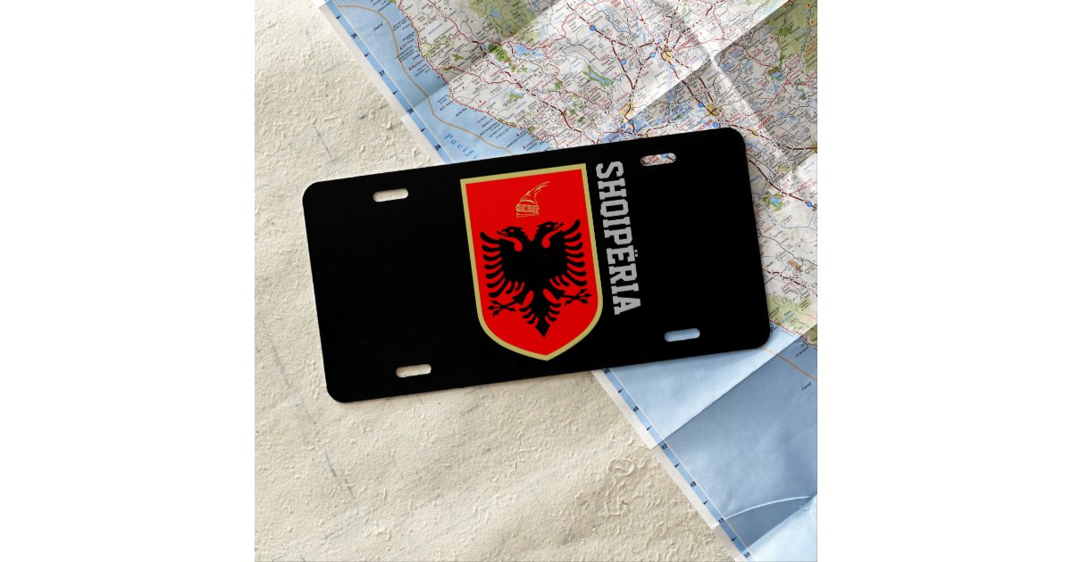 Albania Coat of Arms License Plate | Zazzle