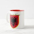 Albania Flag Two-Tone Coffee Mug | Zazzle