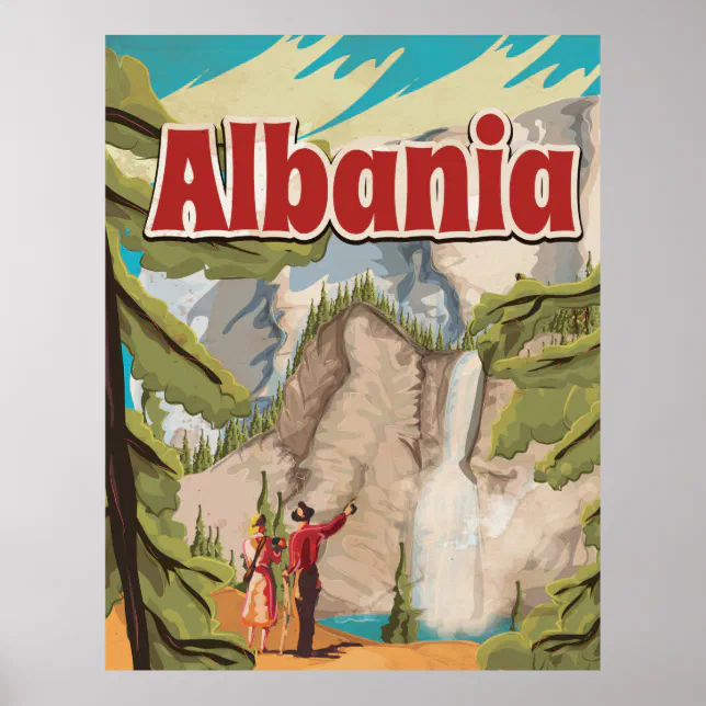 Albania Vintage Travel Poster | Zazzle