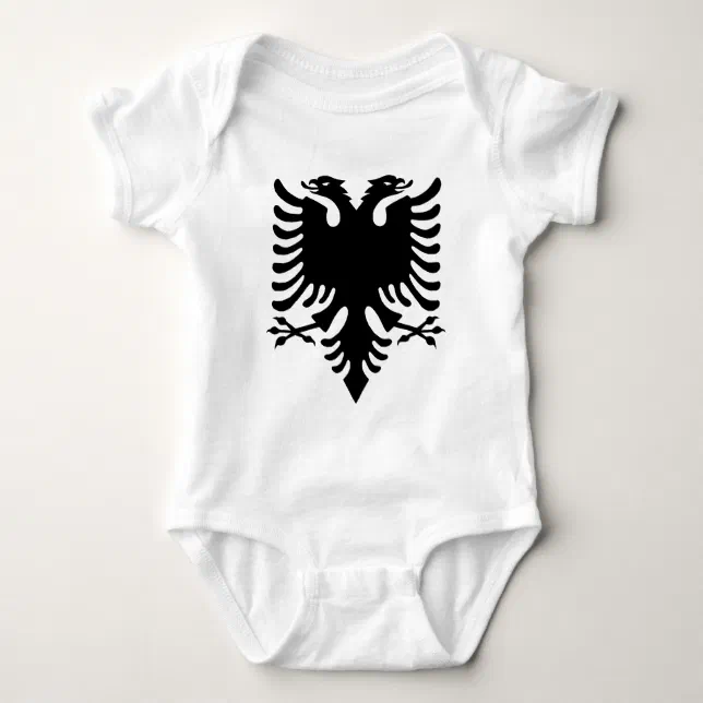 Albanian Eagle Crest Baby Bodysuit | Zazzle