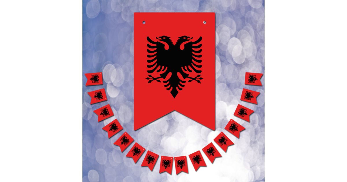 Albanian Flag & Party Albania Banners / Weddings | Zazzle