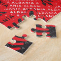 Albanian flag pattern 2 jigsaw puzzle | Zazzle