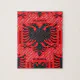 Albanian flag pattern 2 jigsaw puzzle | Zazzle