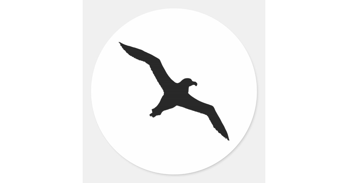 Albatross Classic Round Sticker | Zazzle