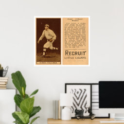 Albert Chief Bender Baseball 1912 Poster | Zazzle