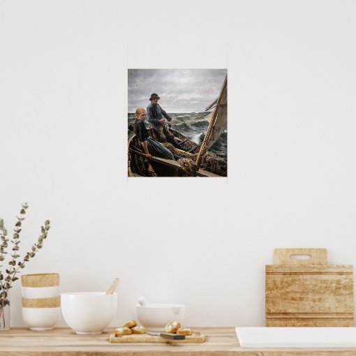 Albert Edelfelt - At Sea Poster | Zazzle