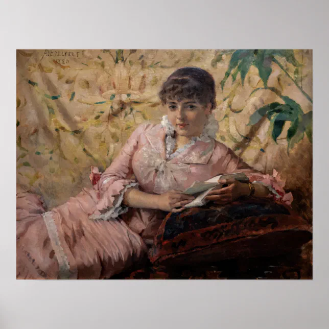 Albert Edelfelt - The Reading Parisienne Poster | Zazzle