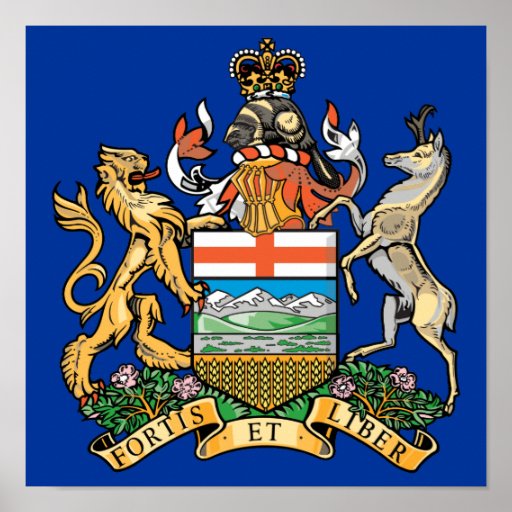Alberta, Canada Coat of Arms Poster | Zazzle