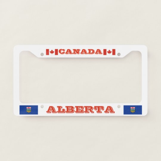 Alberta Canada Custom License Plate Frame | Zazzle.com