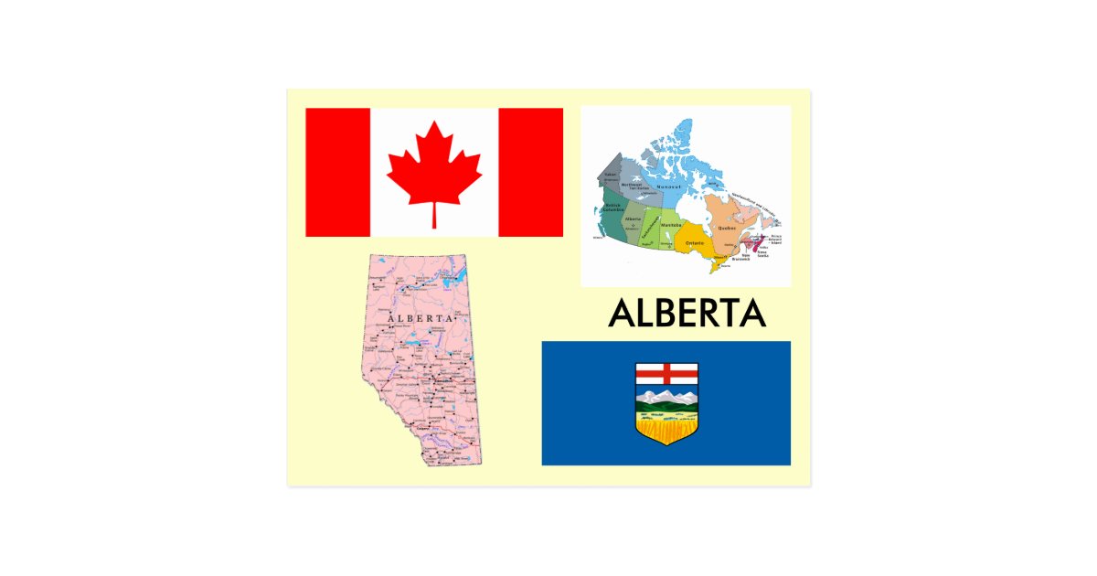 Alberta, Canada Postcard | Zazzle.com