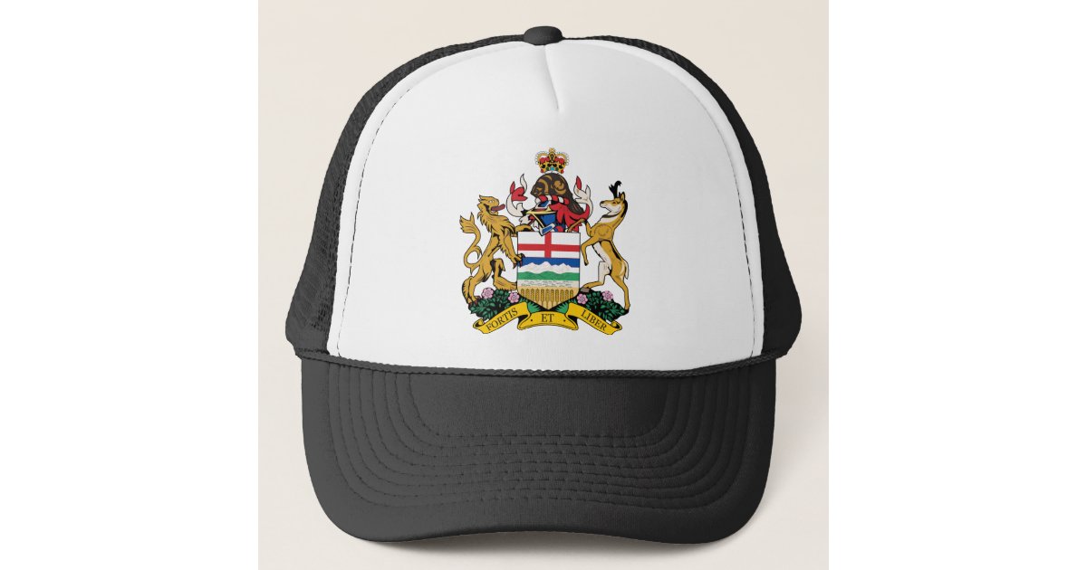 Alberta Coat Of Arms Trucker Hat | Zazzle