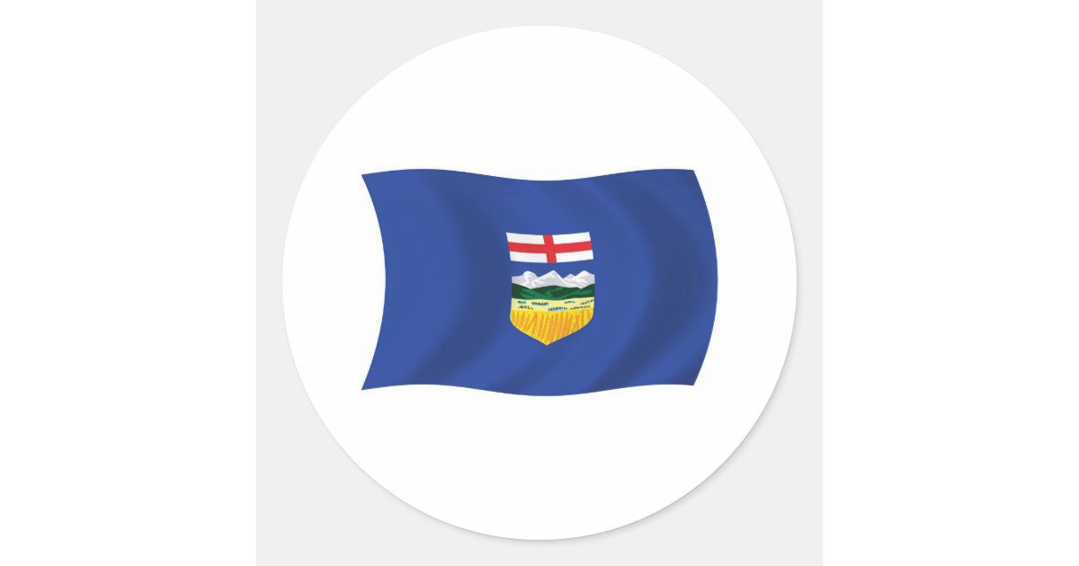 Alberta Flag Sticker | Zazzle