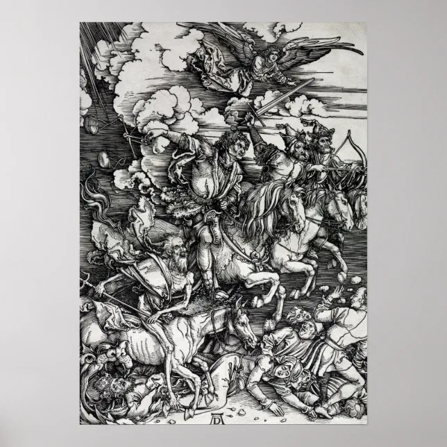 Albrecht Dürer Four Horsemen of the Apocalypse Poster | Zazzle