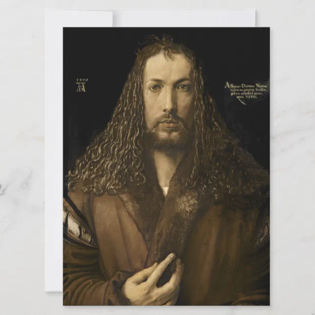 Albrecht Durer — Self Portrait Holiday Card | Zazzle