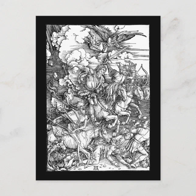 Albrecht Durer The Four Horsemen of the Apocalypse Postcard | Zazzle