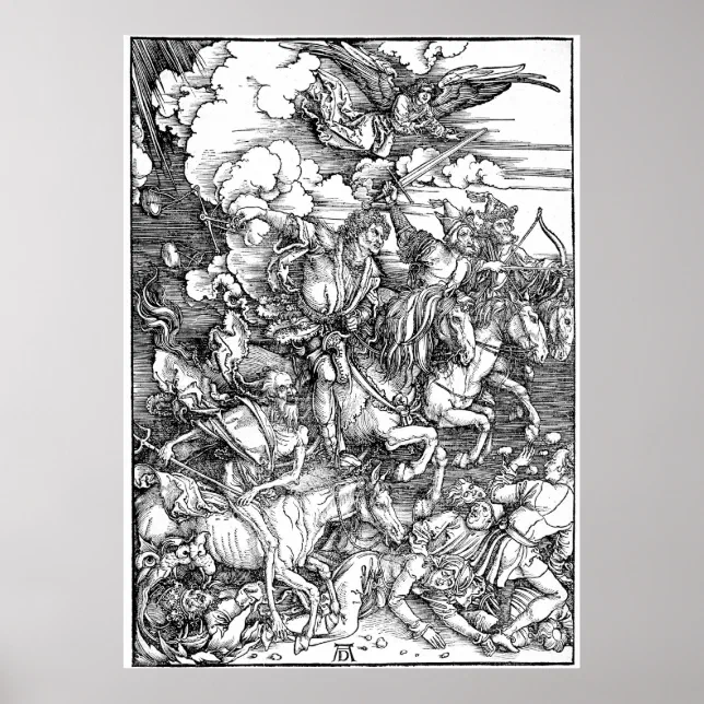 Albrecht Durer The Four Horsemen of the Apocalypse Poster | Zazzle