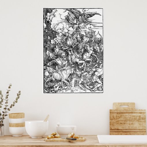 Albrecht Durer The Four Horsemen of the Apocalypse Poster | Zazzle