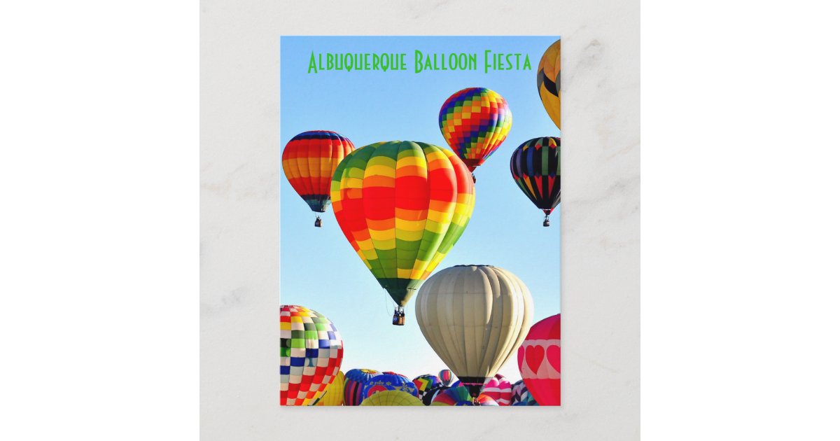 ALBUQUERQUE BALLOON FIESTA POSTCARD | Zazzle