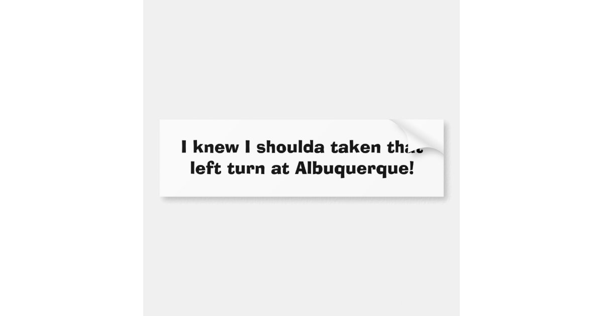 Albuquerque Bumper Sticker | Zazzle