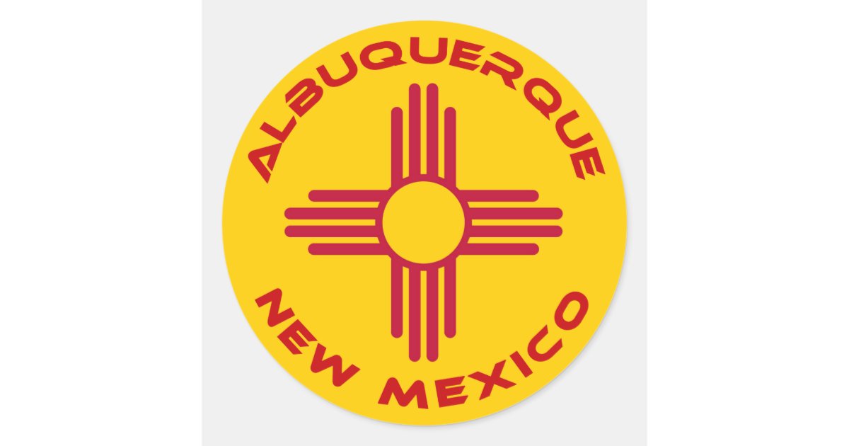Albuquerque, New Mexico Classic Round Sticker | Zazzle