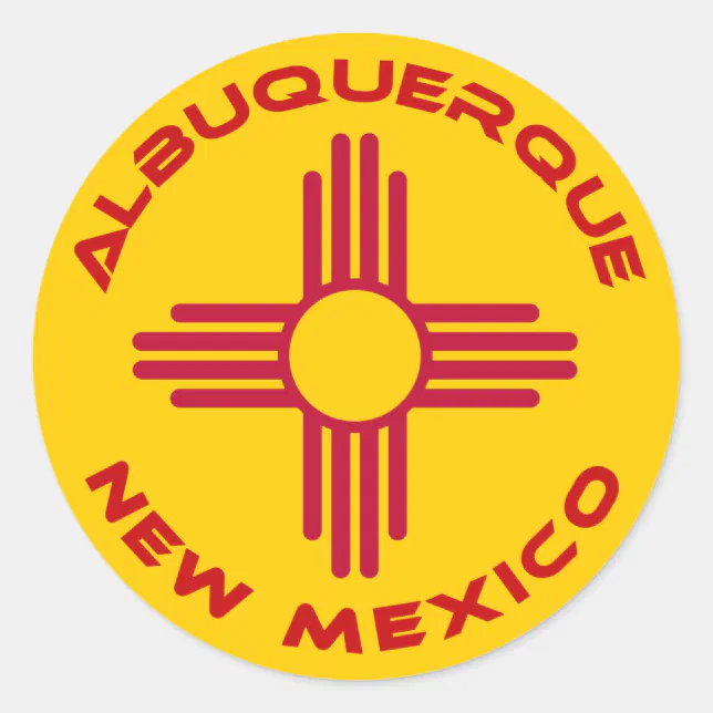 Albuquerque, New Mexico Classic Round Sticker | Zazzle