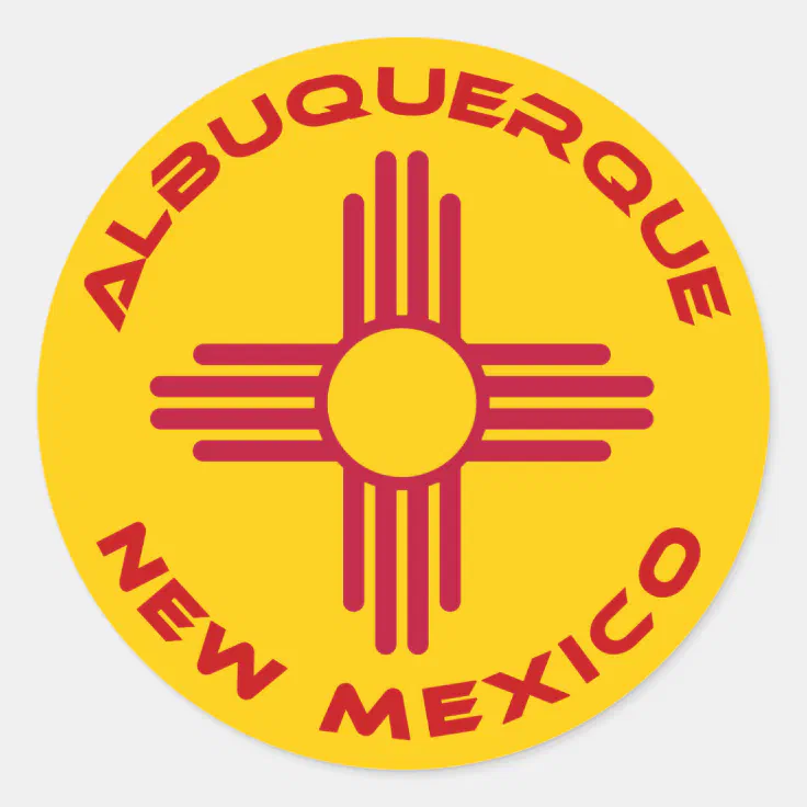 Albuquerque, New Mexico Classic Round Sticker | Zazzle