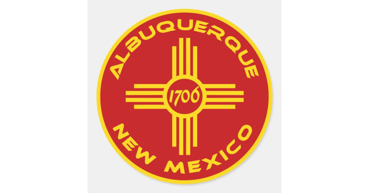 Albuquerque New Mexico Classic Round Sticker | Zazzle