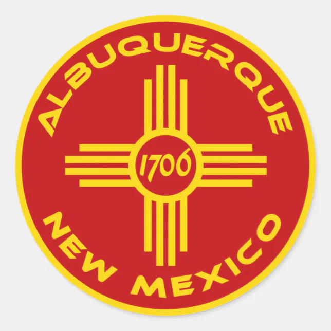 Albuquerque New Mexico Classic Round Sticker | Zazzle