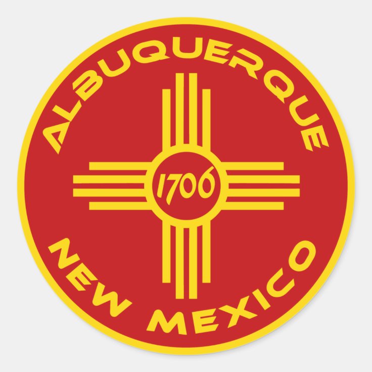 Albuquerque New Mexico Classic Round Sticker | Zazzle