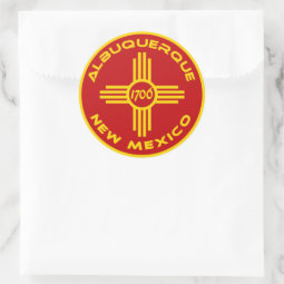 Albuquerque New Mexico Classic Round Sticker | Zazzle