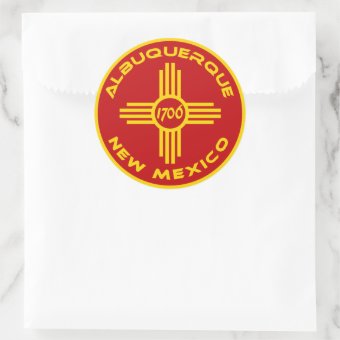Albuquerque New Mexico Classic Round Sticker | Zazzle