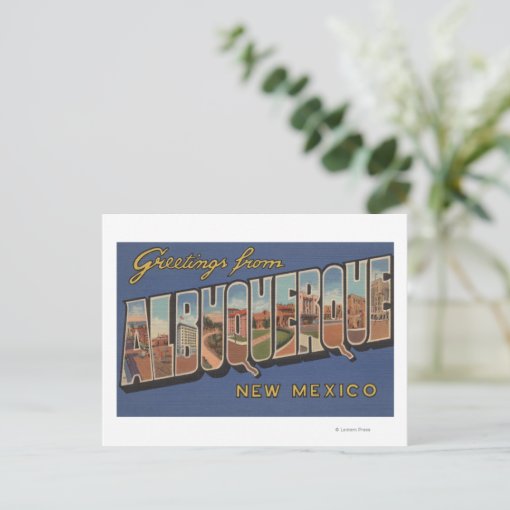 Albuquerque, New Mexico - Large Letter Scenes Postcard | Zazzle