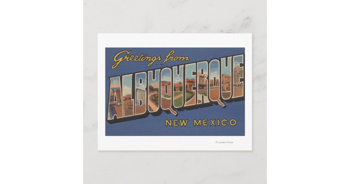 Albuquerque, New Mexico - Large Letter Scenes Postcard | Zazzle