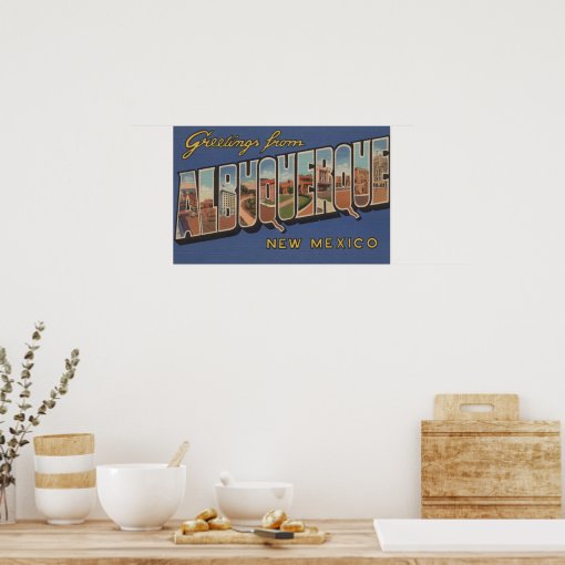 Albuquerque, New Mexico - Large Letter Scenes Poster | Zazzle