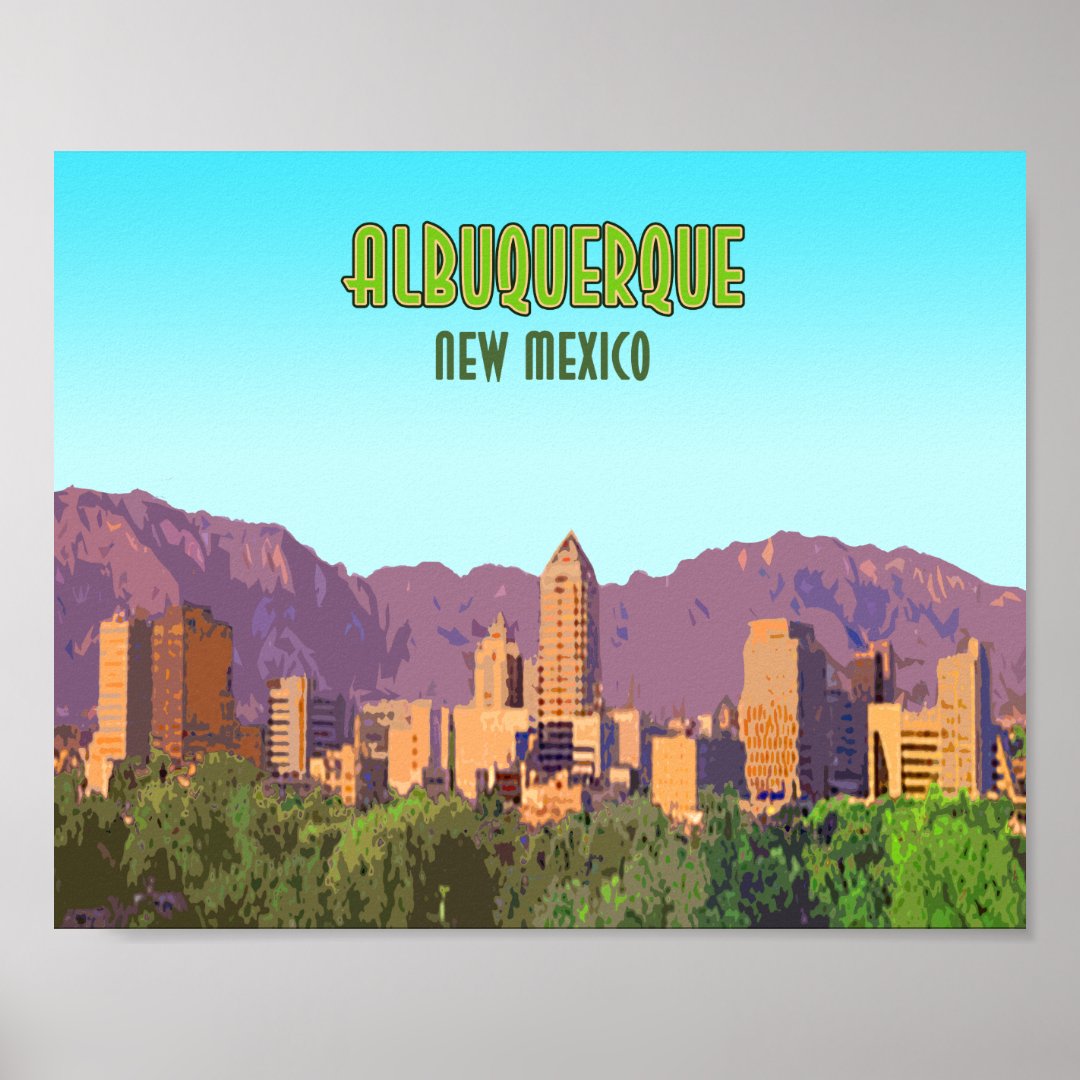Albuquerque New Mexico Vintage Poster | Zazzle