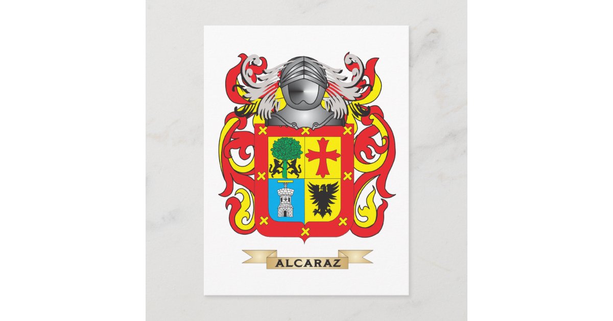 Alcaraz Coat of Arms (Family Crest) Postcard | Zazzle