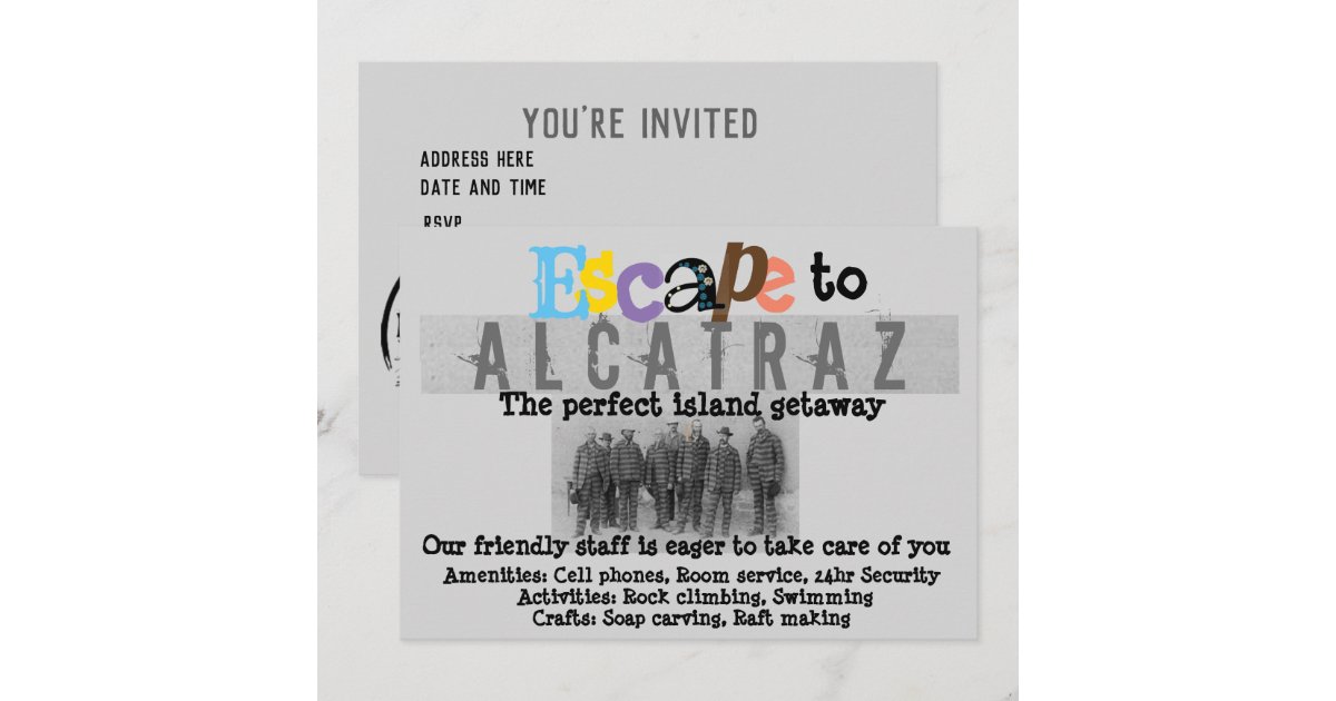 Alcatraz Invitation | Zazzle