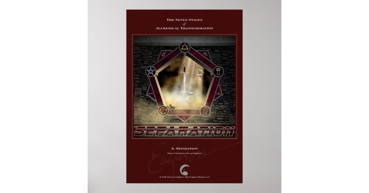 Alchemical Transformations 3: Separation Poster | Zazzle