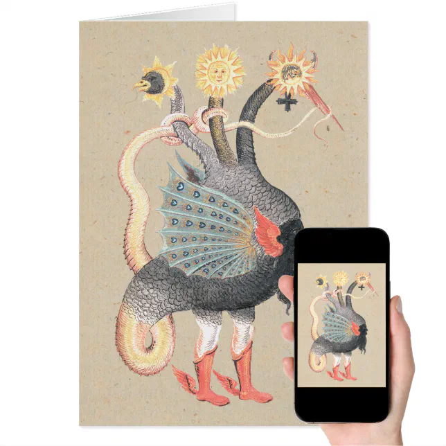 Alchemy Dragon Symbol Card | Zazzle