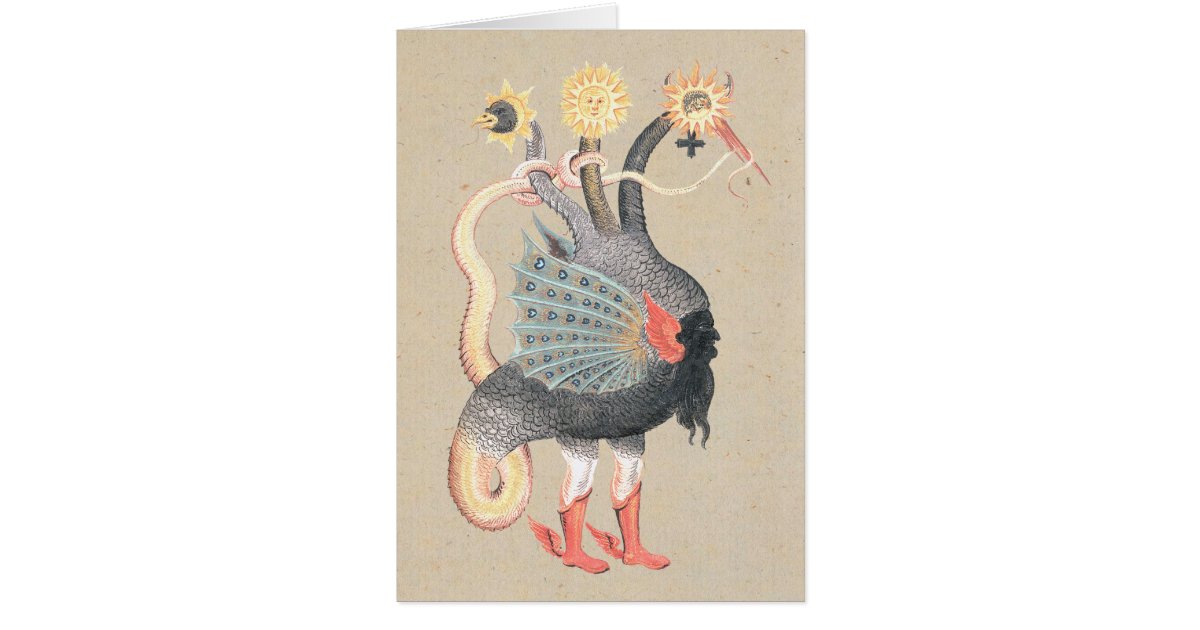 Alchemy Dragon Symbol Card | Zazzle