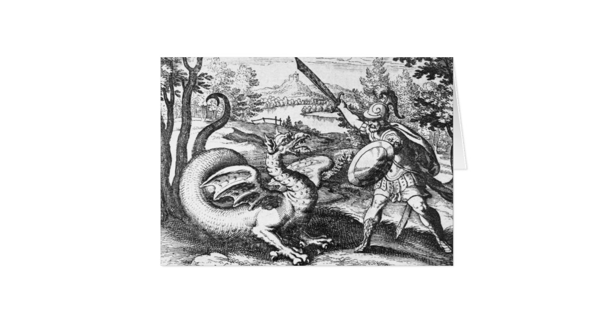 Alchemy Dragon Symbol Greeting Card | Zazzle