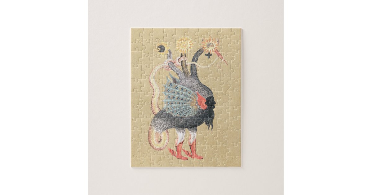 Alchemy Dragon Symbol Jigsaw Puzzle | Zazzle